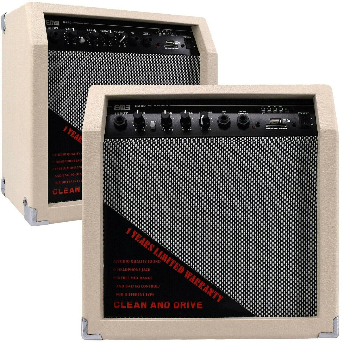 EMB GA80 350W 8" Electric Guitar Amplifier Speaker – nsiaudio.com