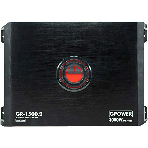 Gravity GR1500.2 2 Channels 3000 WATTS Car Audio Stereo Amplifier 2 Oh ...