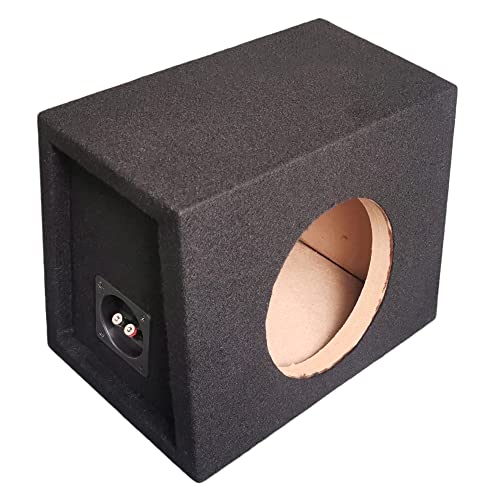 Audiotek CA-8HSS 8" inch Single Angle Hatchback Sealed Box Sub Speaker ...