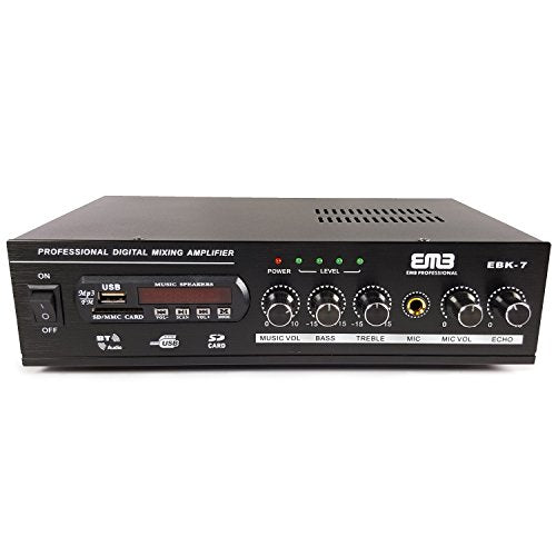 EMP Professional EBK7 400W HI-FI Stereo Amplifier with Remote/Bluetoot ...