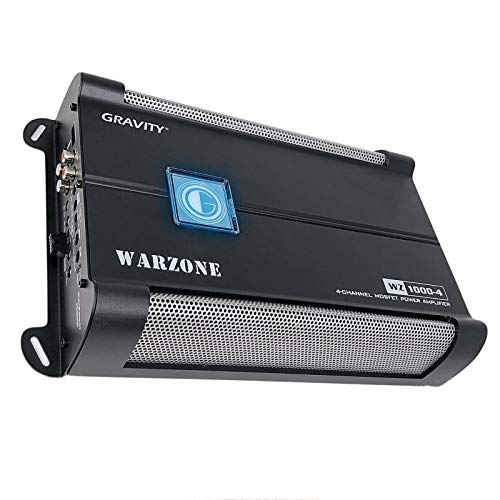 Gravity WZ1000.4 Warzone 1000W 4 Channels Class A/B Amp 2/4 Ohm Stable ...