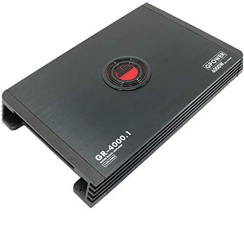 Gravity GR4000.1 Monoblock 4000 WATTS Car Audio Stereo Amplifier 1 Ohm ...
