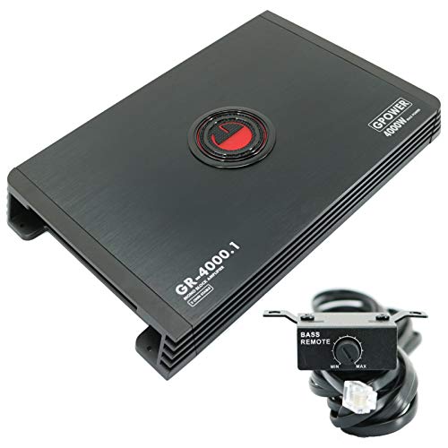 Gravity GR4000.1 Monoblock 4000 WATTS Car Audio Stereo Amplifier 1 Ohm ...