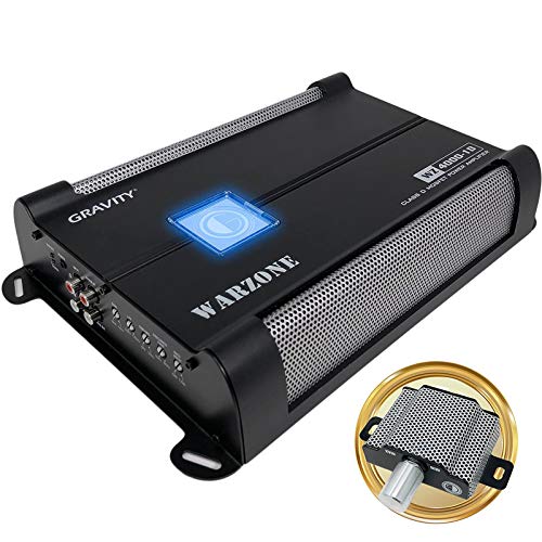 Gravity WZ4000.1D Warzone 4000W Class D Amp 1/2/4 Ohm Stable with Remo ...