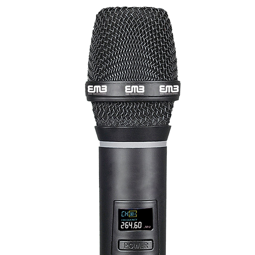 EMB EMIC1250PRO Dual VHF Wireless Handheld Microphone System – nsiaudio.com