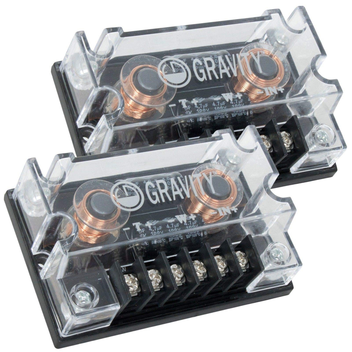 New Gravity 600C 500-watt Peak Power 4 Ohm 6.5-Inch 2-Way Car Audio Co ...
