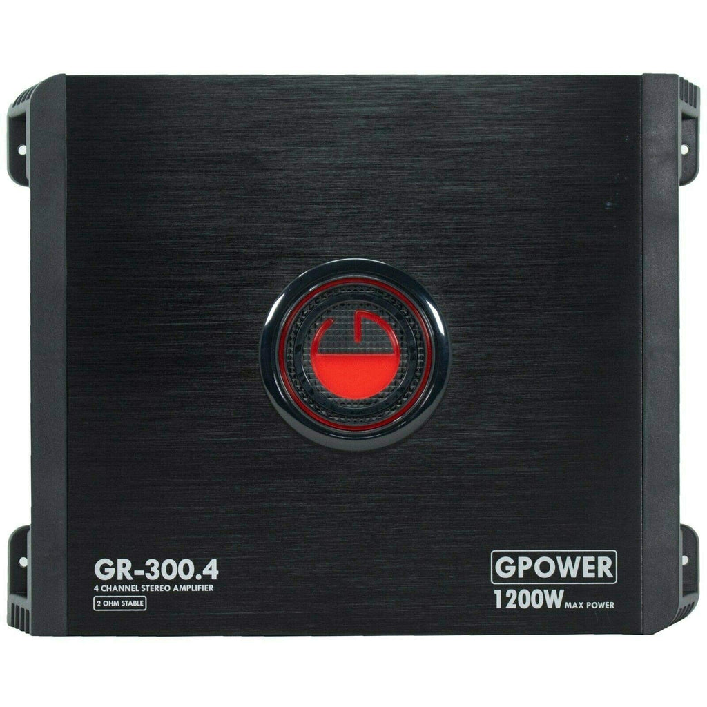 Gravity GR300.4 4 Channels Car Audio Stereo Class AB Amplifier 2 Ohm S ...