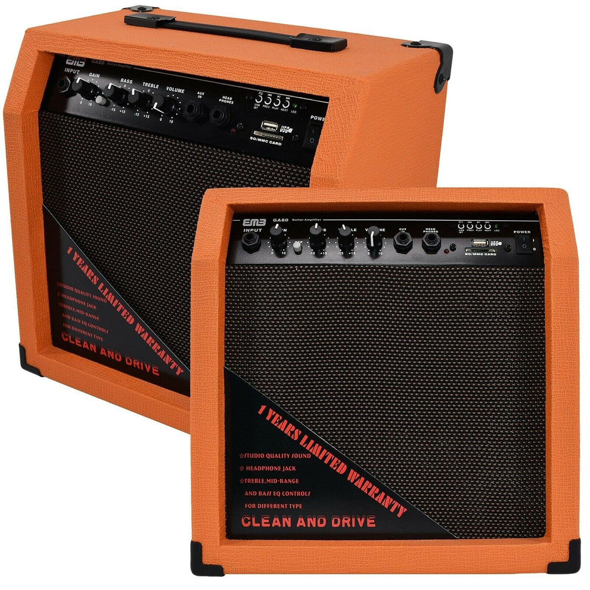 EMB GA80 350W 8" Electric Guitar Amplifier Speaker – nsiaudio.com