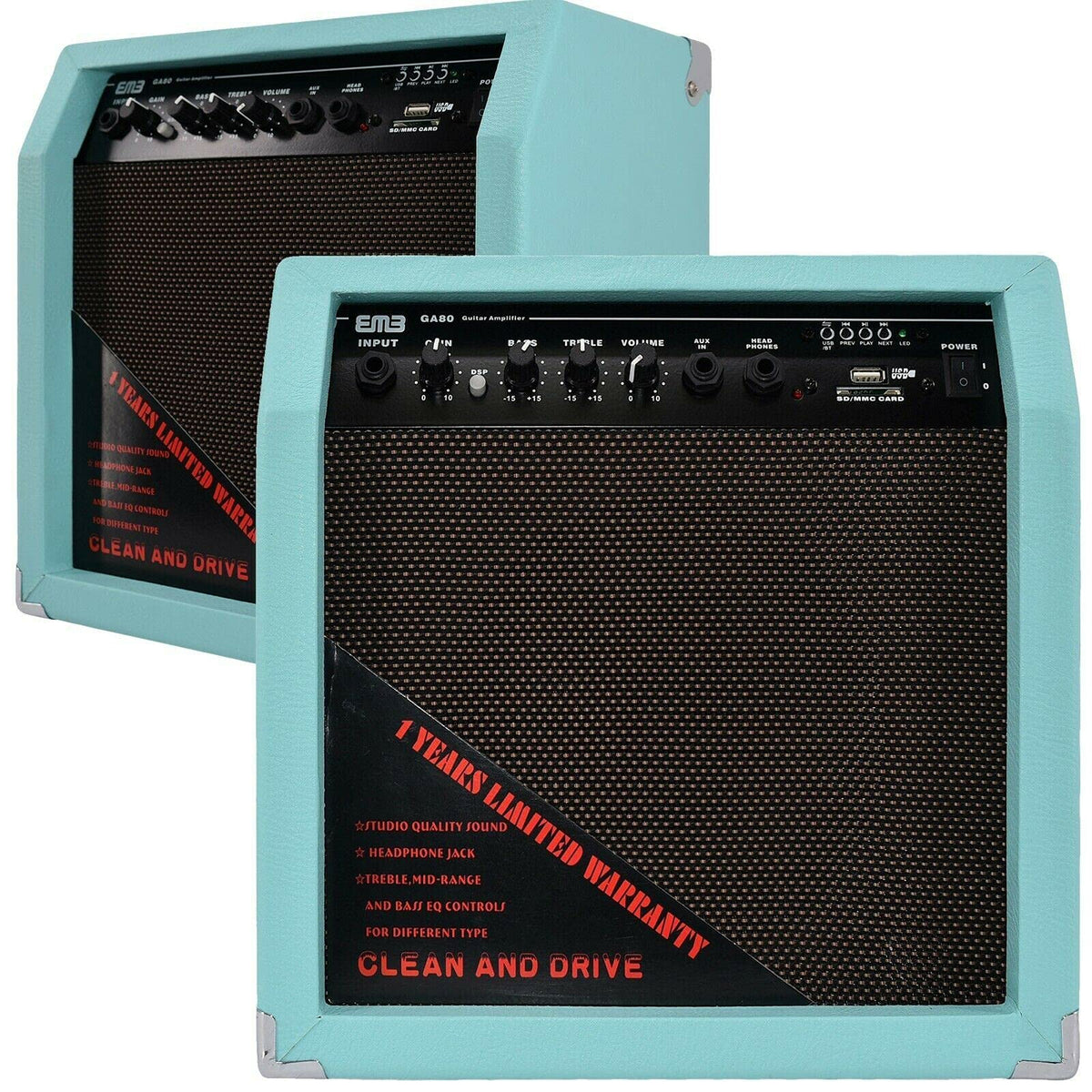 EMB GA80 350W 8" Electric Guitar Amplifier Speaker – nsiaudio.com