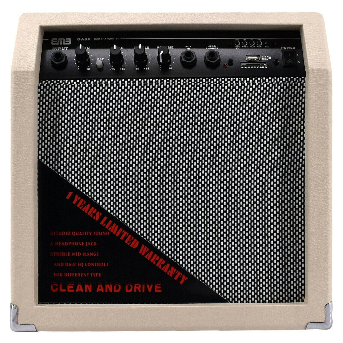 EMB GA80 350W 8" Electric Guitar Amplifier Speaker – nsiaudio.com