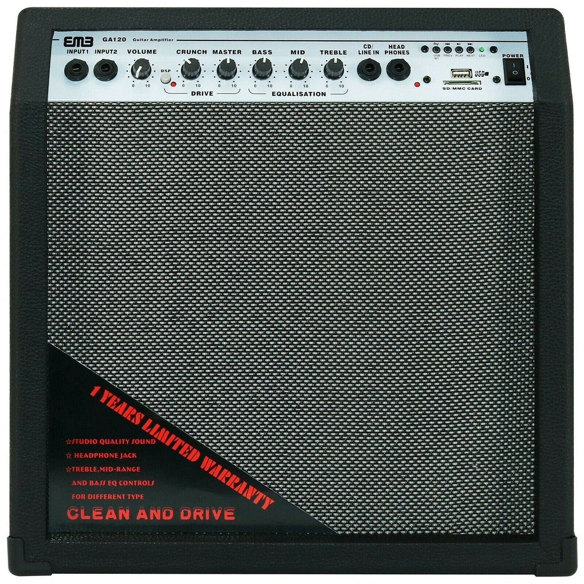 EMB GA120 600W 12" Electric Guitar Amplifier Speaker – nsiaudio.com
