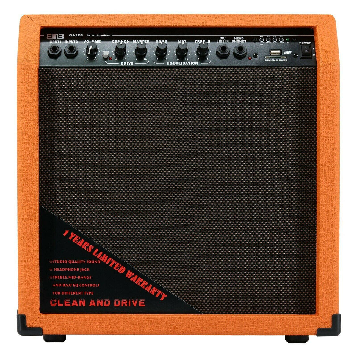 EMB GA120 600W 12" Electric Guitar Amplifier Speaker – nsiaudio.com